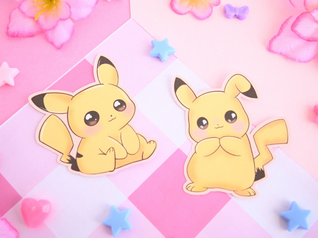 Pikachu Waterproof Vinyl Stickers Die Cut - Etsy