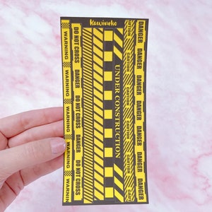 Warning Strips Sticker Sheets Polcos Planner Journaling Scrapbooking - Etsy