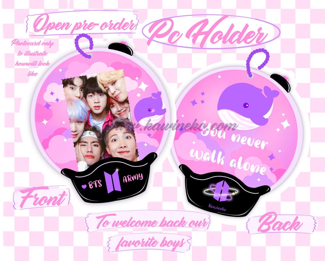 PRE ORDER Army Pc Holder Acrylic Card Holder Kpop Photocard Holder ...