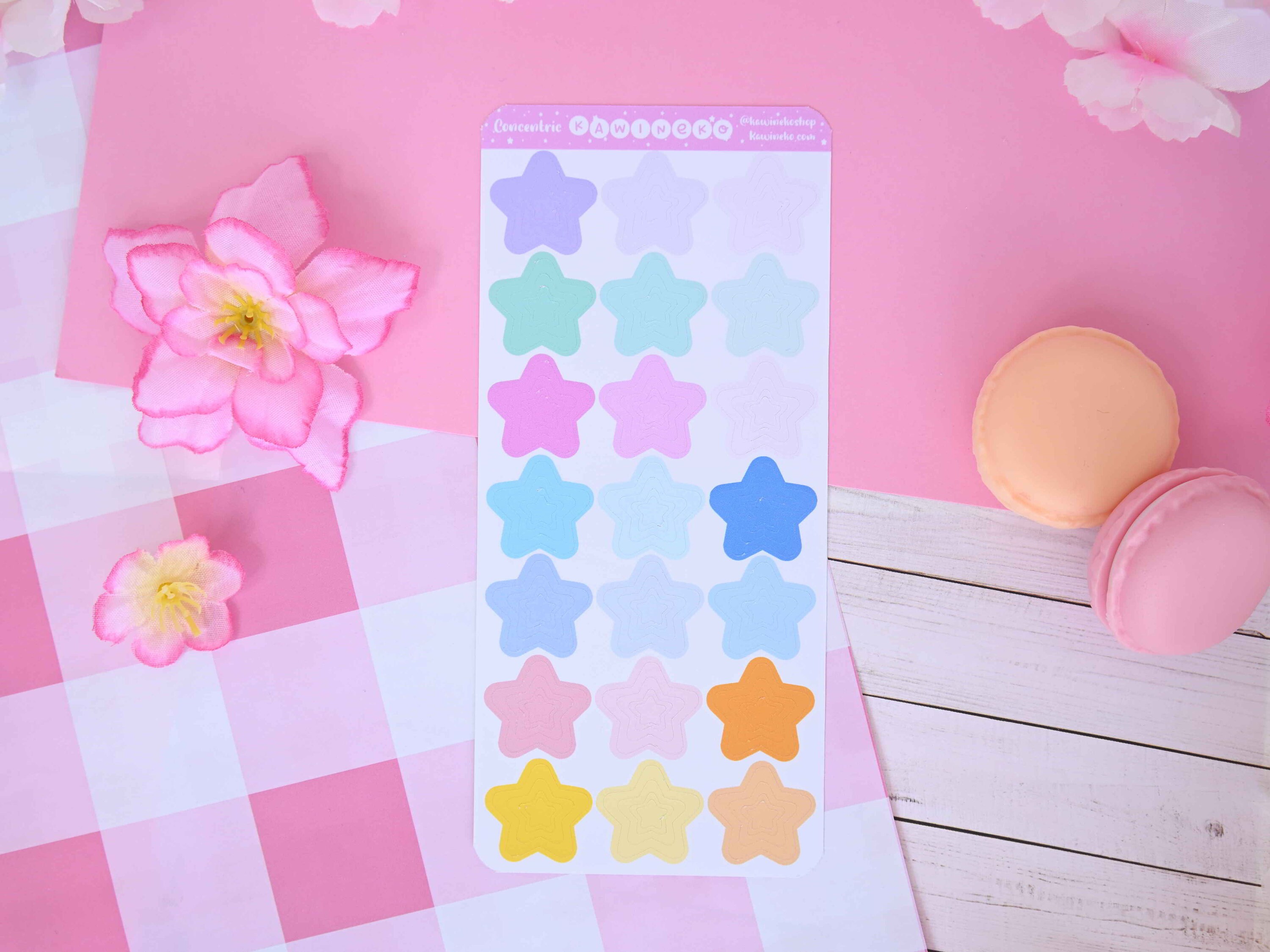 Easy Color Bundle Concentric Deco Sticker Sheet Core Colorful ...