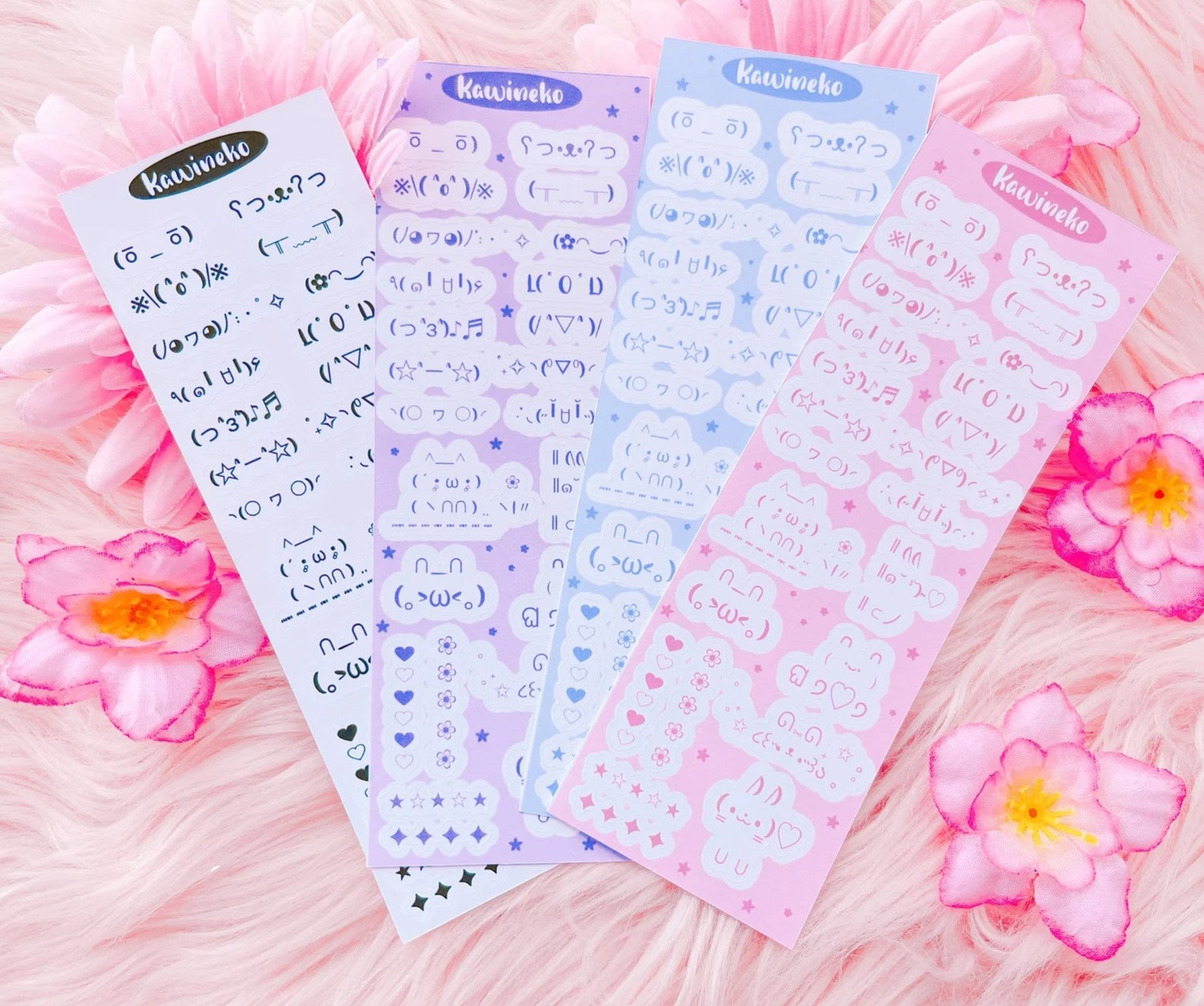 Cute Ascii Art Sticker Sheets Deco Polcos Toploaders Journal - Etsy