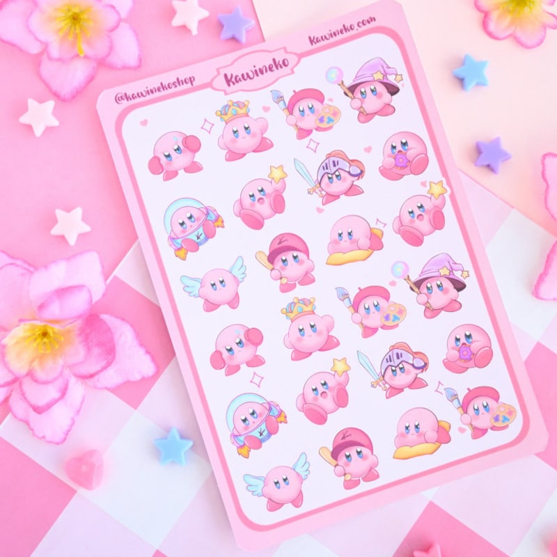 Kirby Sticker - Etsy