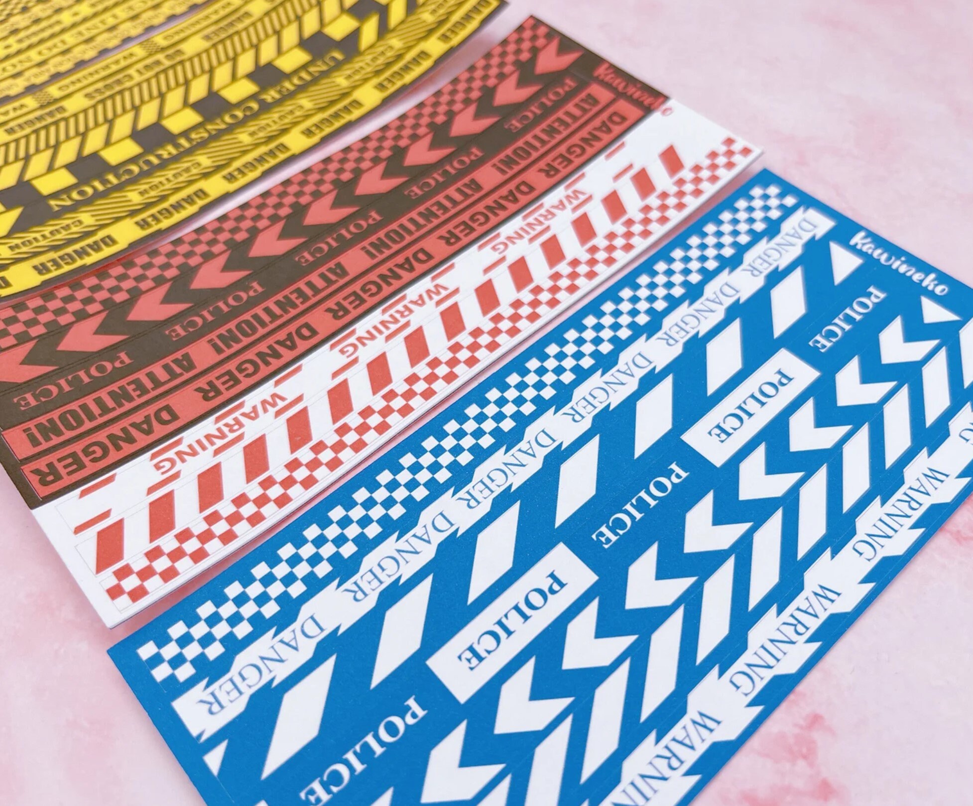 Warning Strips Sticker Sheets Polcos Planner Journaling Scrapbooking - Etsy