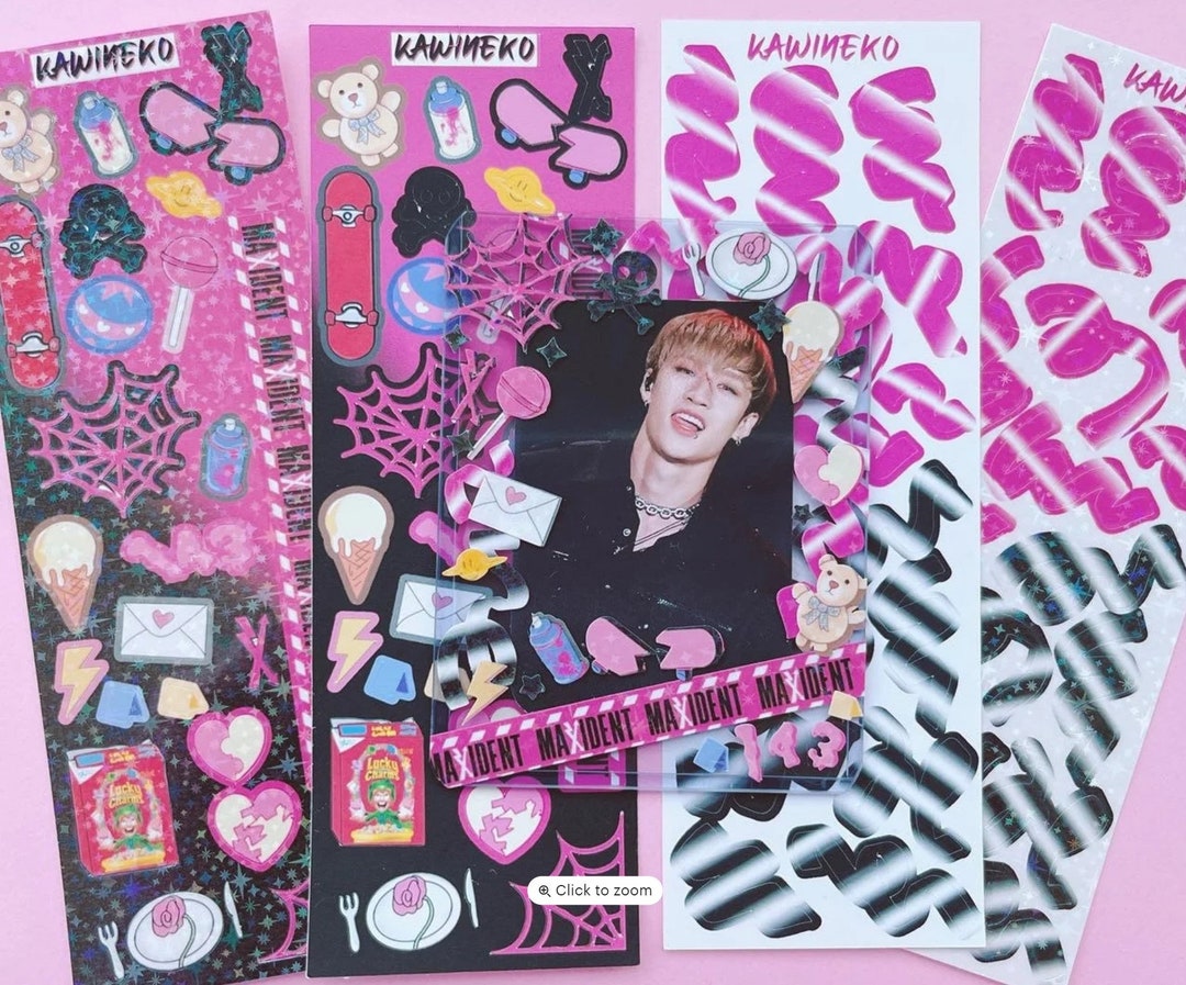Cute Kpop Deco Stickers - Etsy