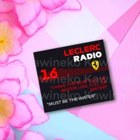 Charles Leclerc Formula 1 Must Be the Water Ferrari Sticker: F1 ...