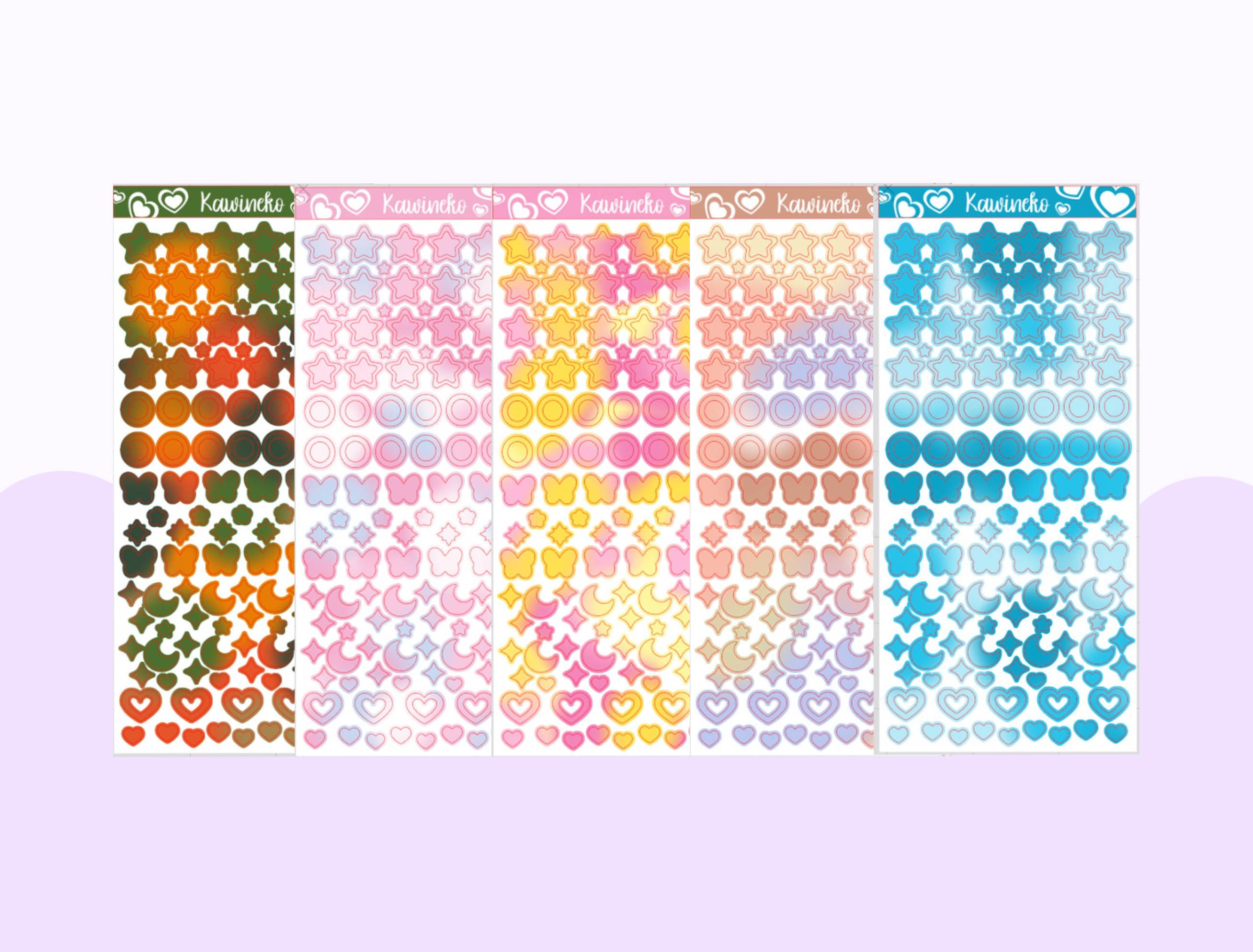 Little Cute Shapes Stickers Sheets Deco Scrapbooking Planner Polcos ...