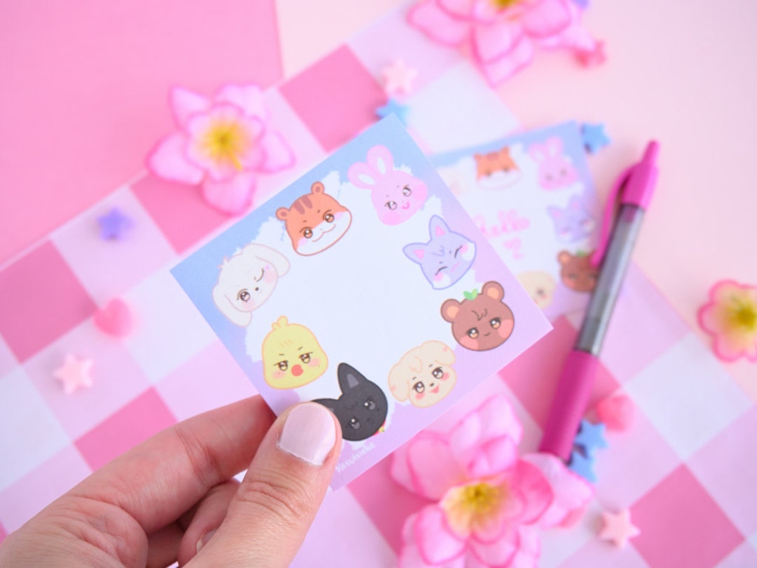 Atiny Cute Animals Kpop Sticky Notes Stationery Aniteez - Etsy