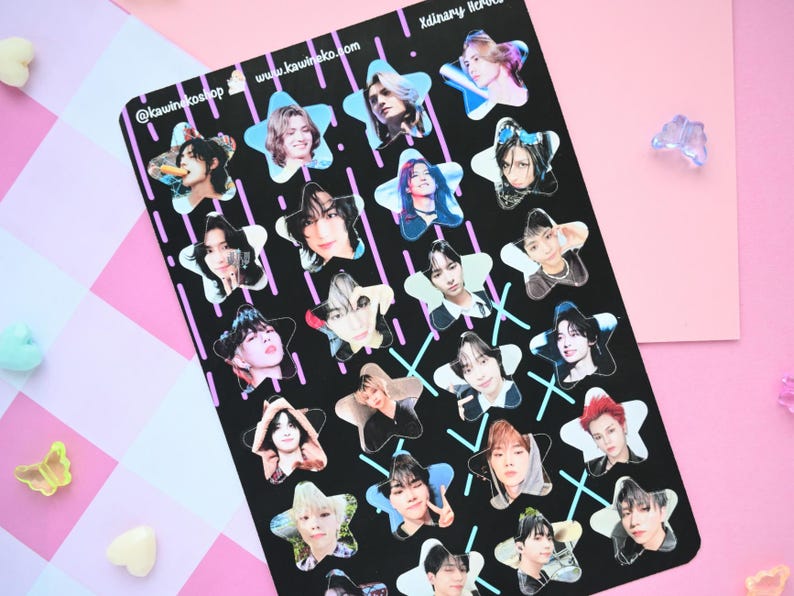 Xdinary Heroes Stars Boy Band Kpop Sticker Sheets Members - Etsy