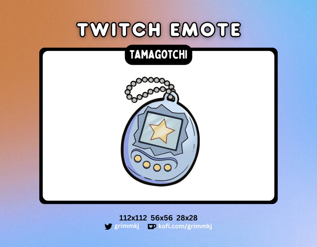 Blue Tamagotchi Twitch Emote | Cute Kawaii Tamagotchi Retro Y2k Pet Toy ...