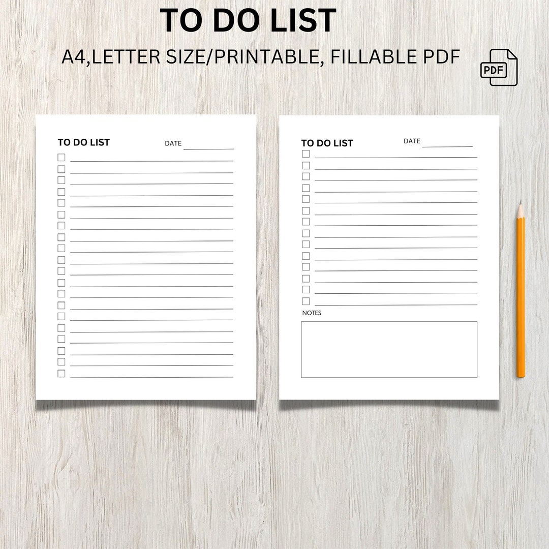 To Do List,printable Planner,productivity Planner,pdf Printable ...