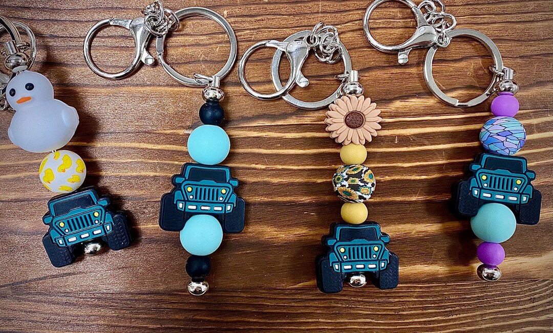 Multicolor Jeep Keychain | Teal | Turquoise | Pink | Purple | Army ...