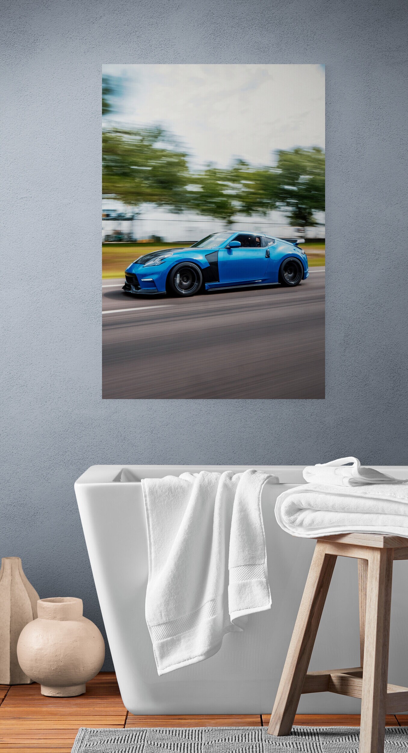 Blue Nissan 370z Poster - Etsy