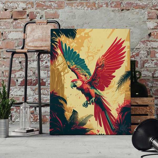 Macaw Poster - Etsy