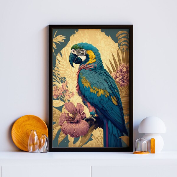 Parrot Poster - Etsy