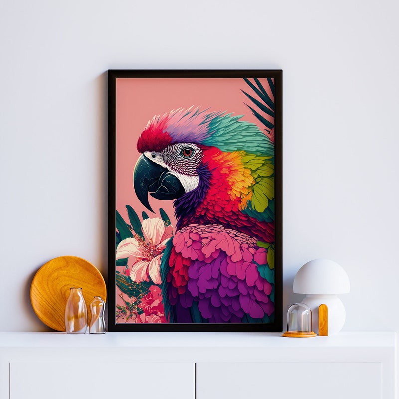Parrot Poster - Etsy