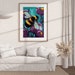 Modern Bumblebee Floral Poster | Minimalist Artwork Prints | Mountain ...