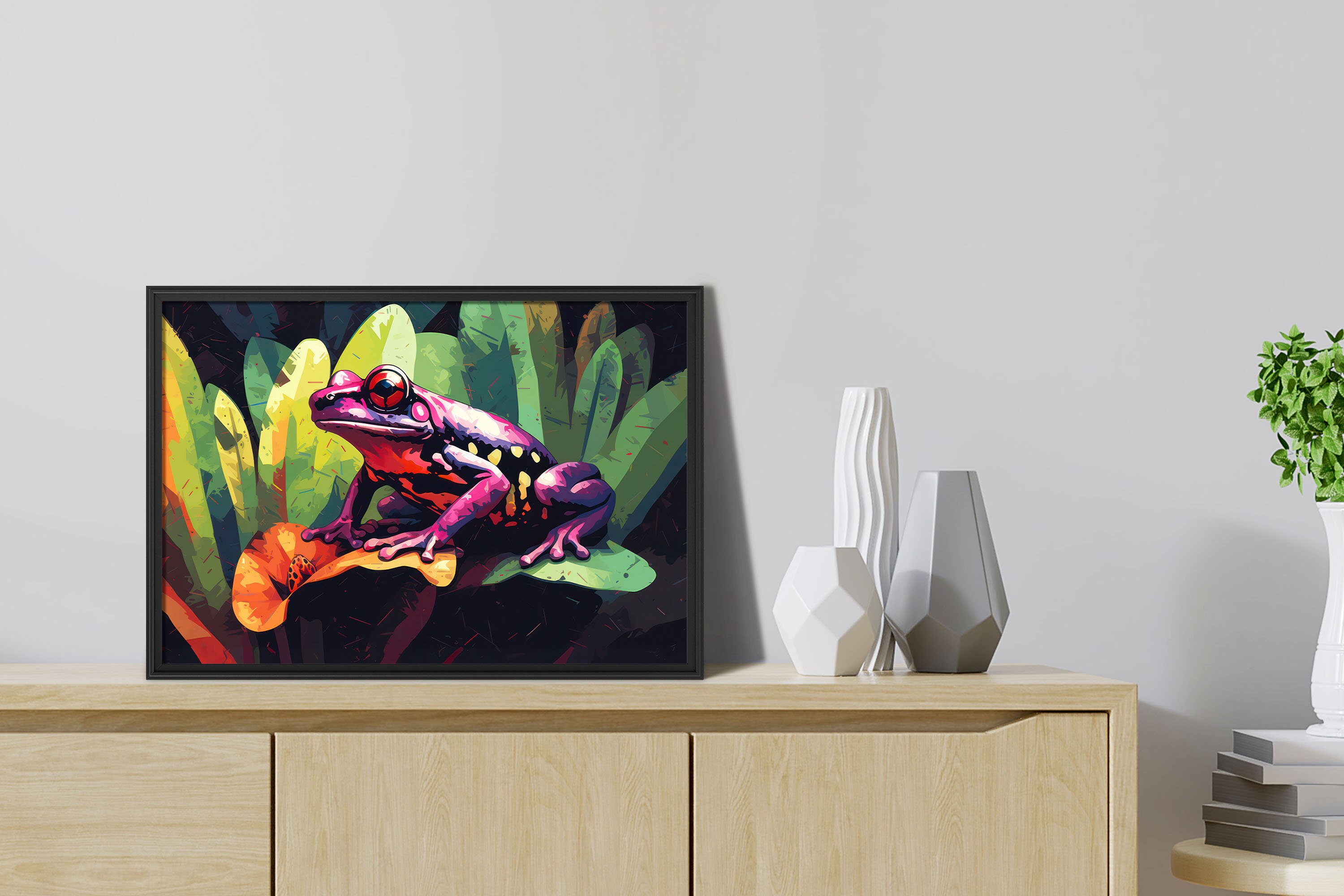 Poison Dart Frog Poster, Rainforest Artwork Prints, Jungle Animal Art ...