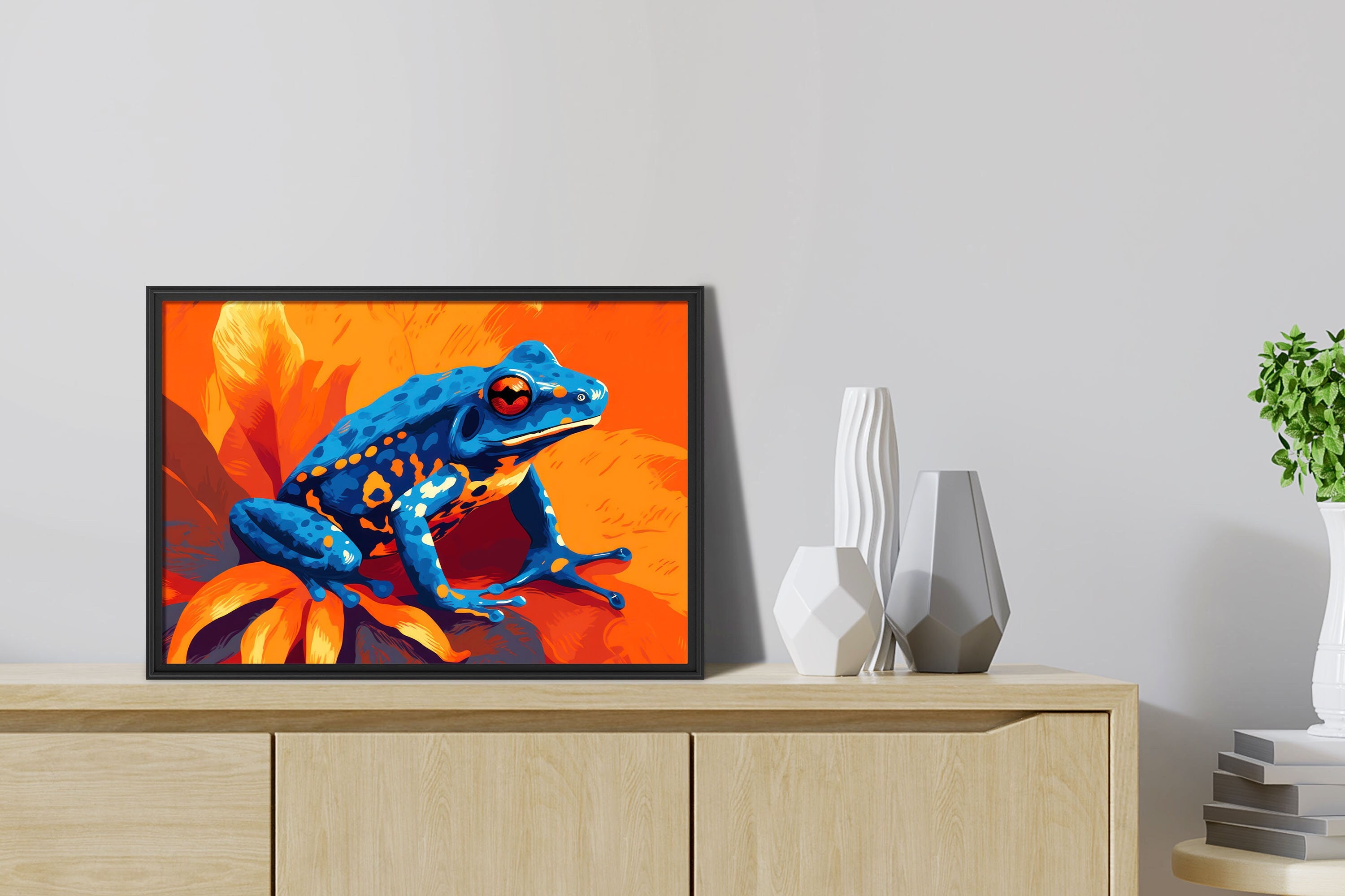 Poison Dart Frog Print, Jungle Illustration, Animal Wall Art, Safari ...
