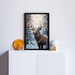 Reindeer Christmas Poster, Vintage Christmas Wall Art, Holiday Decor ...