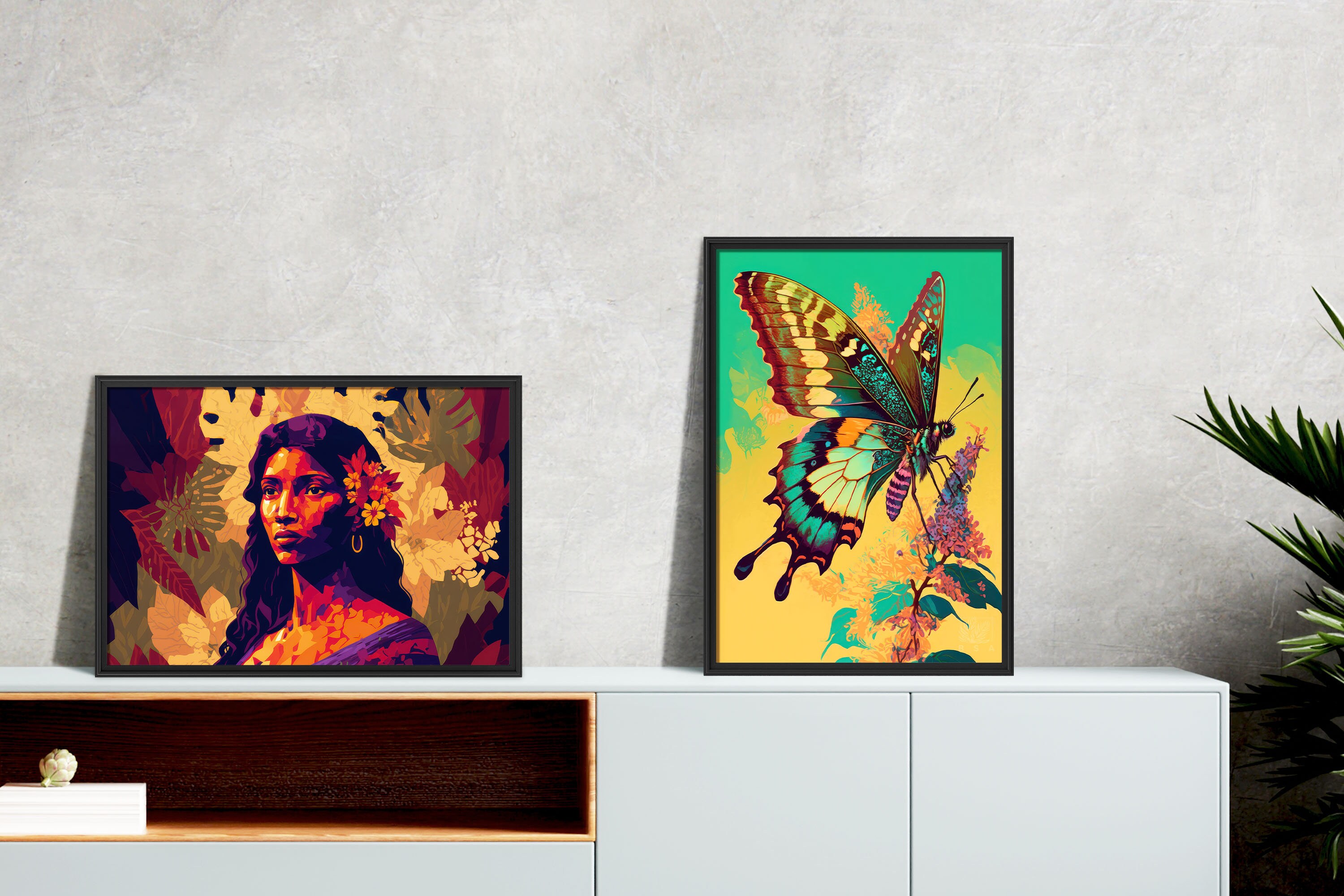 Emerald Rainforest Poster Bundle, Jungle Artwork Print, Printable ...