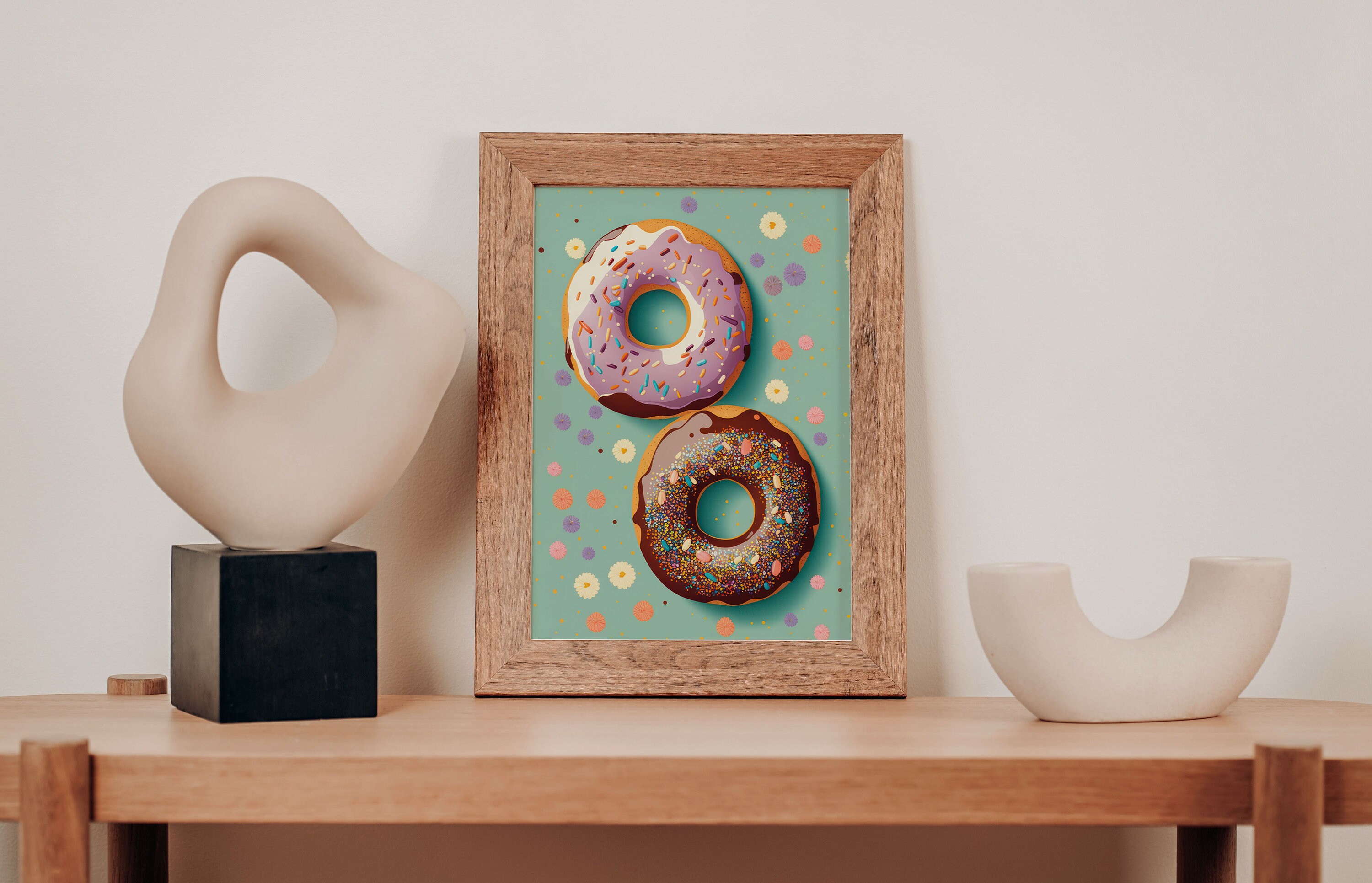 Modern Coffee Shop Decor | Bakery Donuts Poster | Digital Printable ...