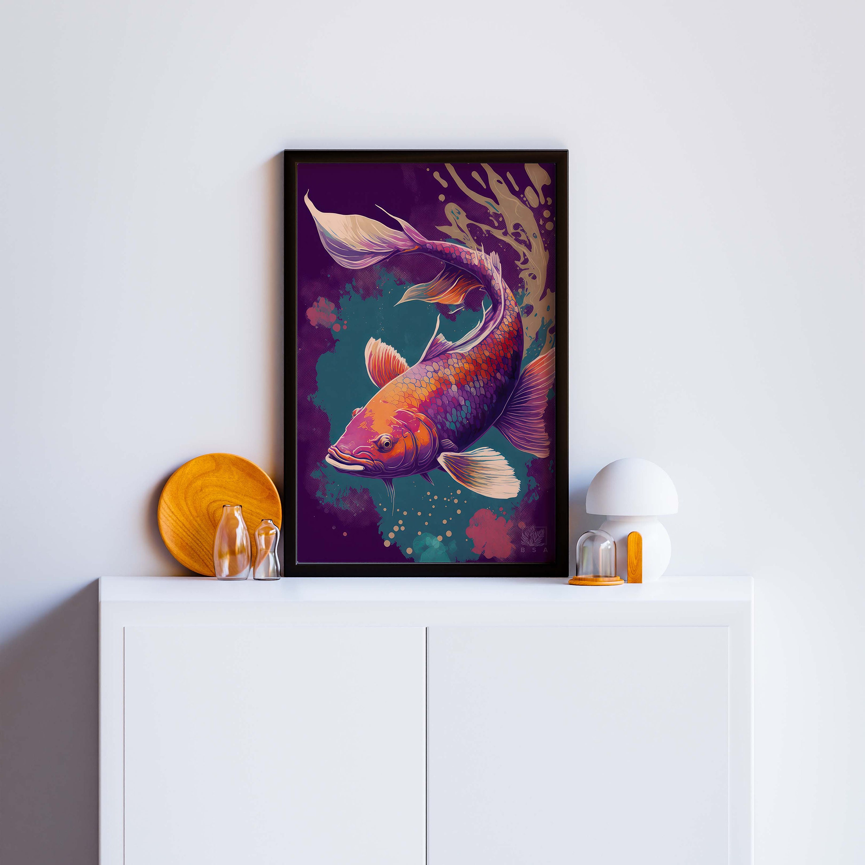 Japanese Koi Fish Art Print Japanese Artwork, Digital Download ...