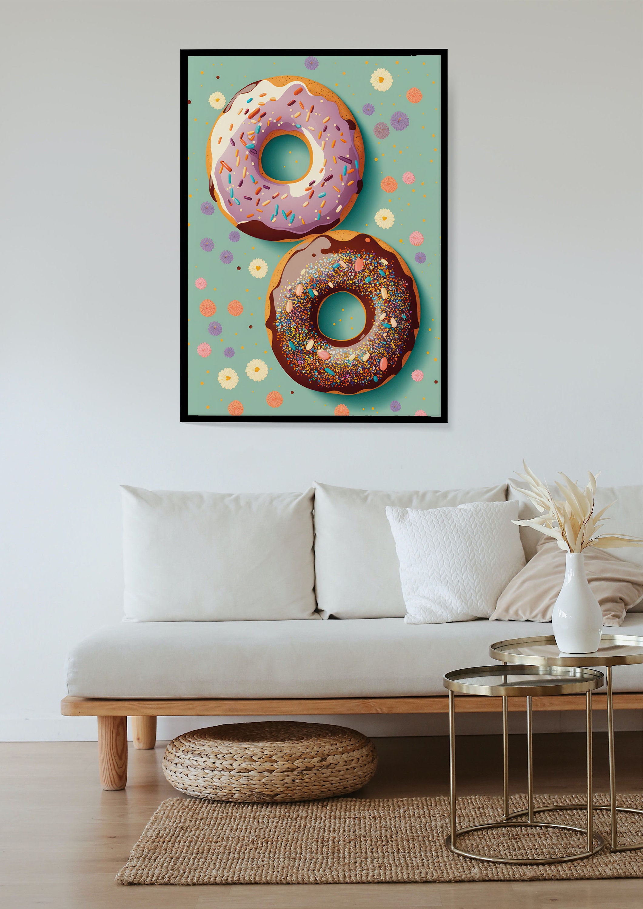Modern Coffee Shop Decor | Bakery Donuts Poster | Digital Printable ...