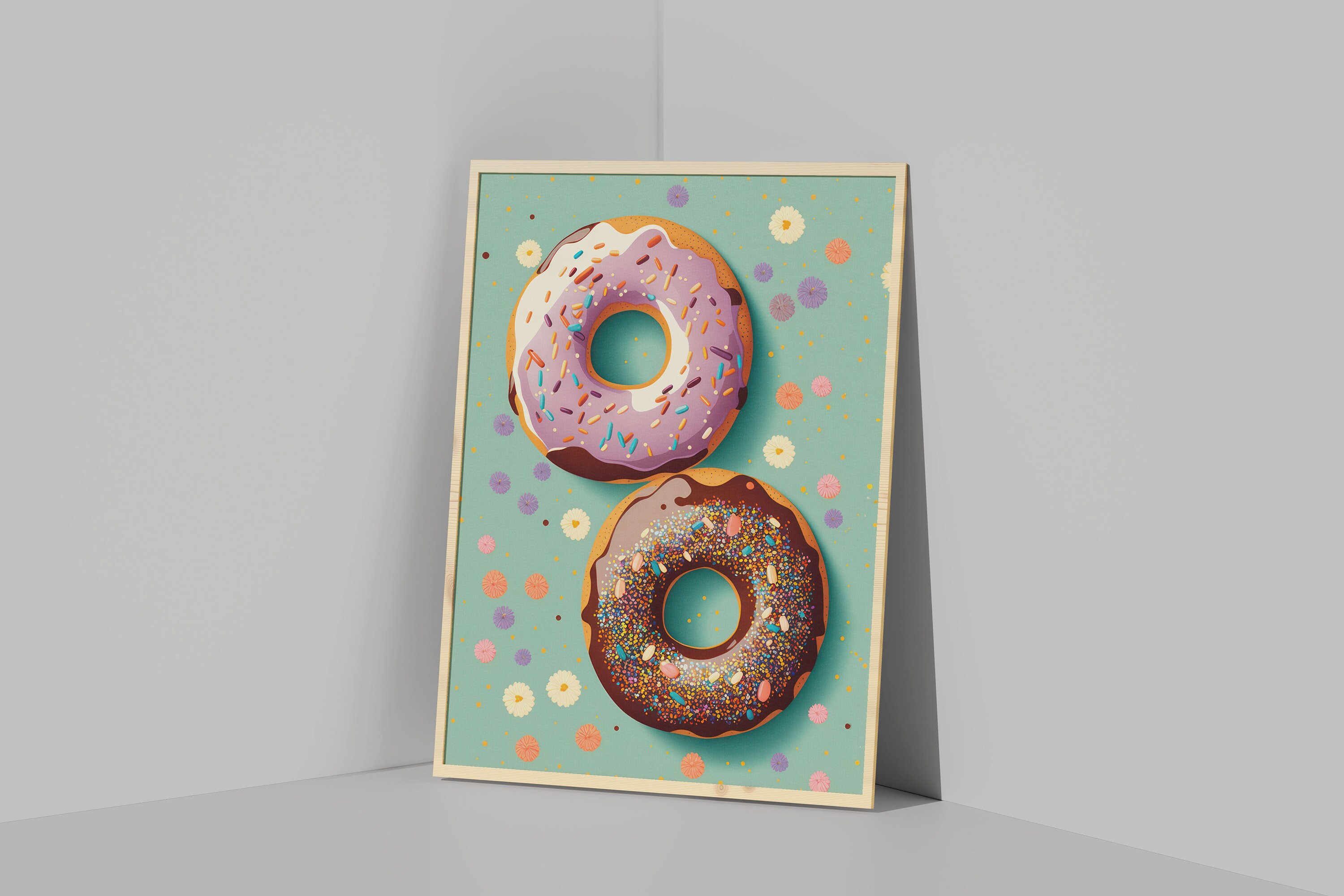 Modern Coffee Shop Decor | Bakery Donuts Poster | Digital Printable ...