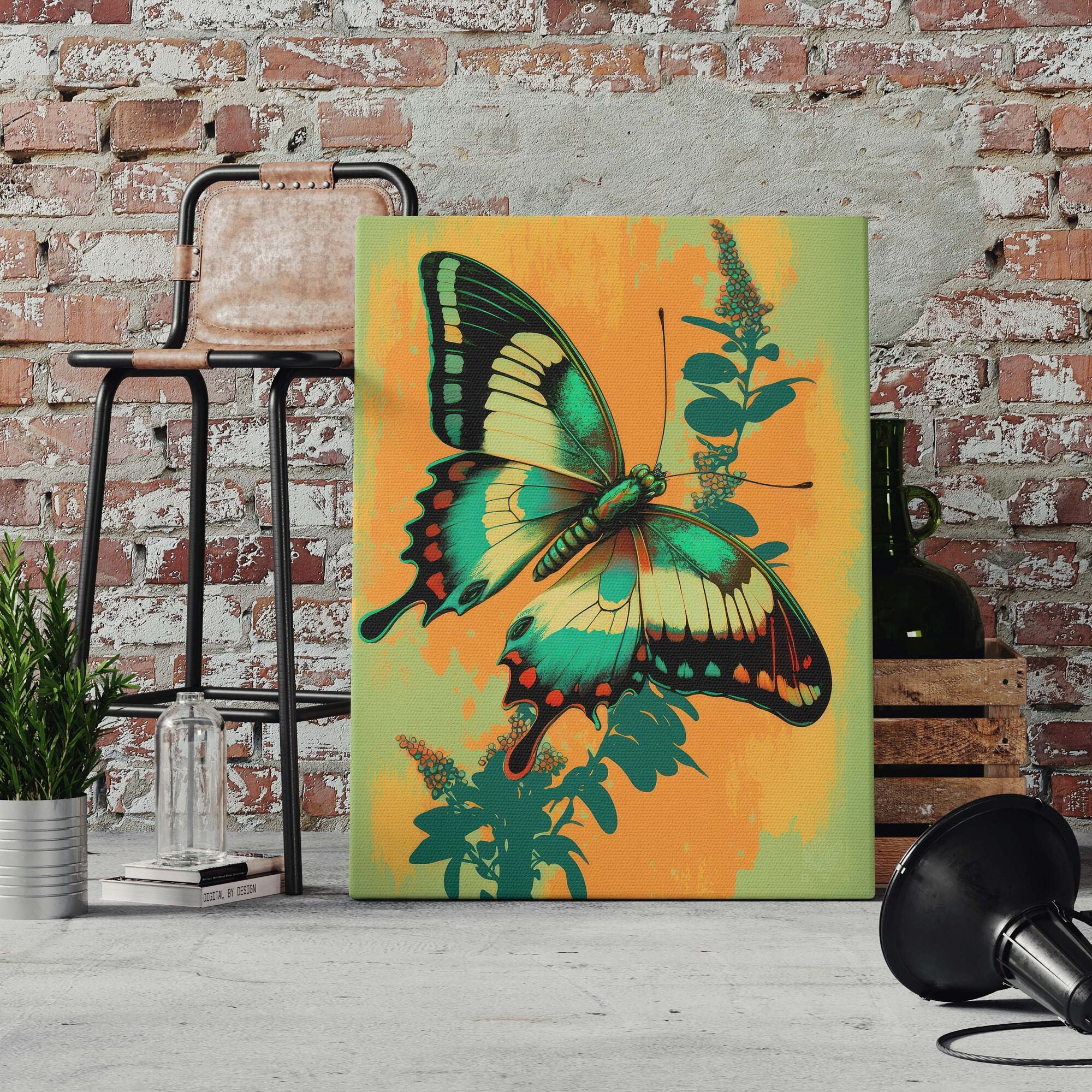 Butterfly Poster Printable Spring Butterfly Art Modern Chic Decor ...