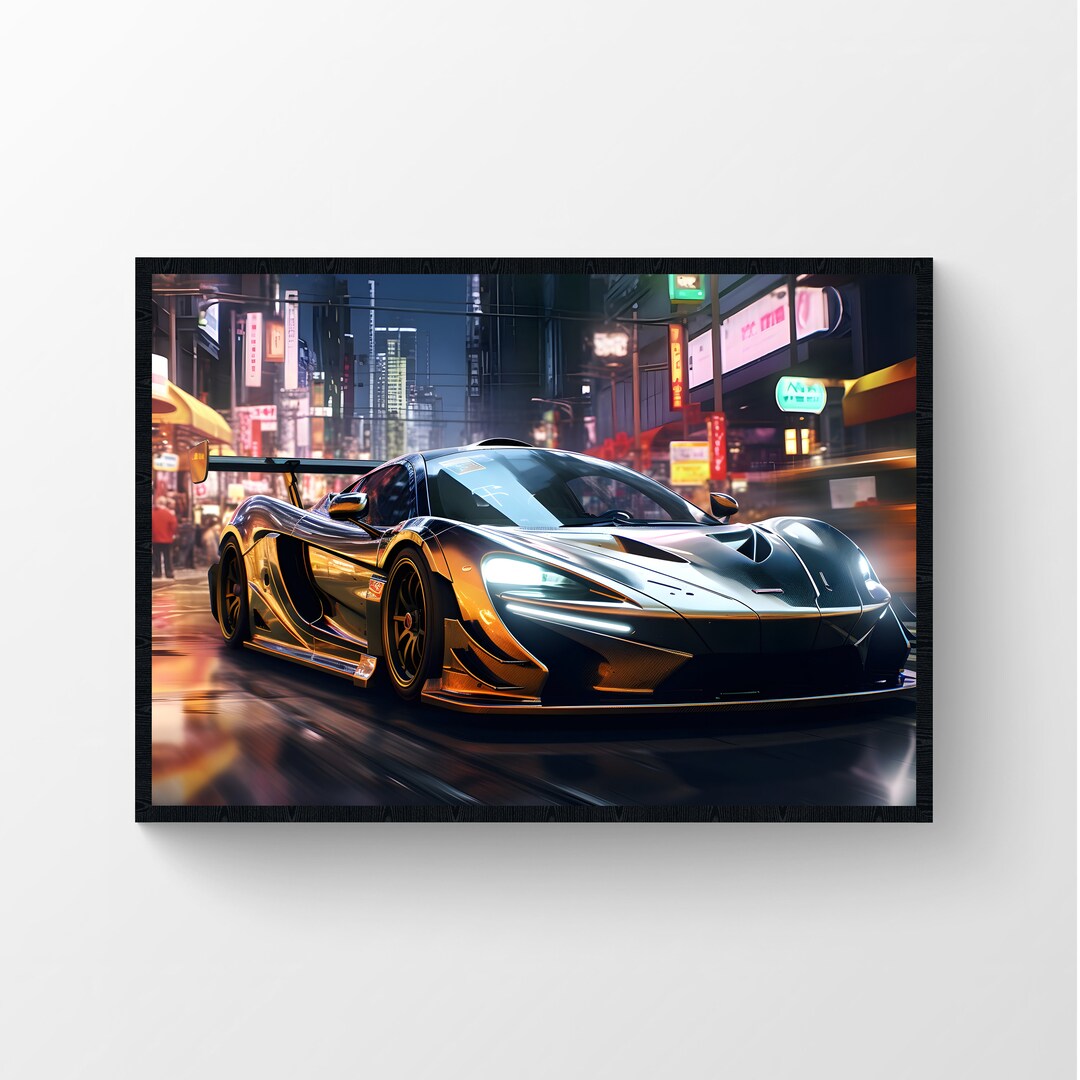 Mclaren Tokyo City, Digital Car Art Instant Download Printable Home ...