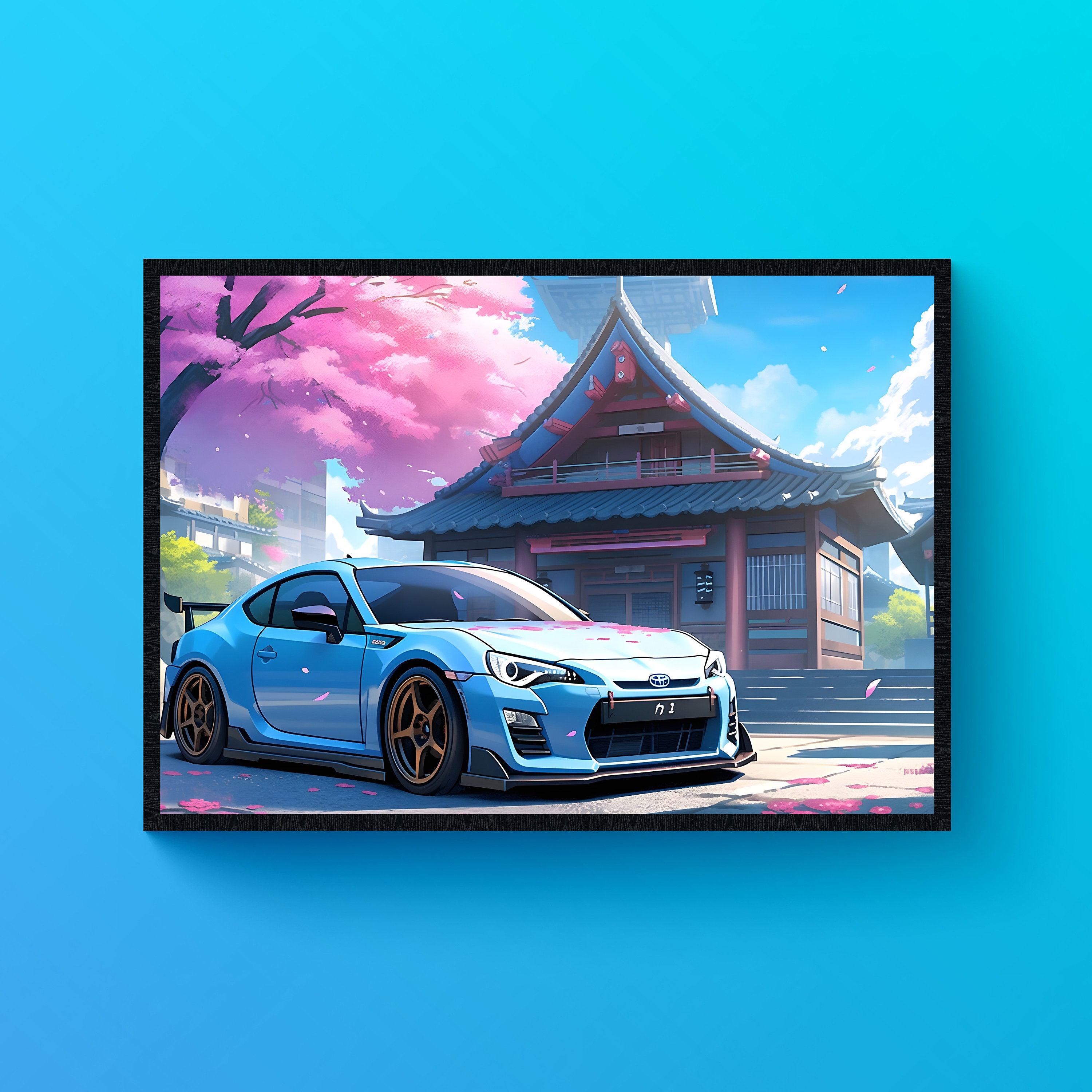 Artistic Subaru BRZ Japan Digital Car Art Instant Download - Etsy