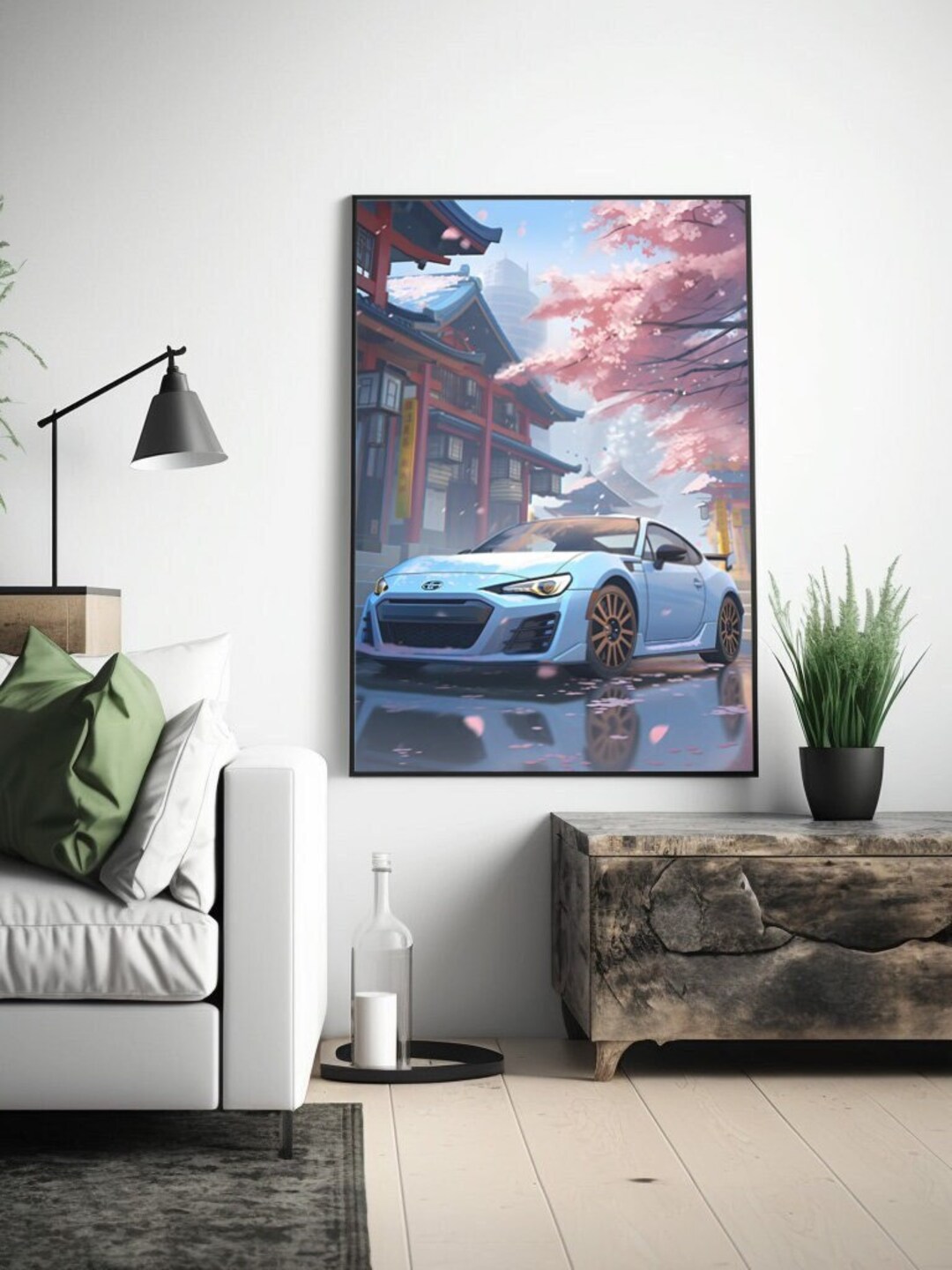 Artistic Subaru BRZ Japan City, Digital Car Art Instant Download ...