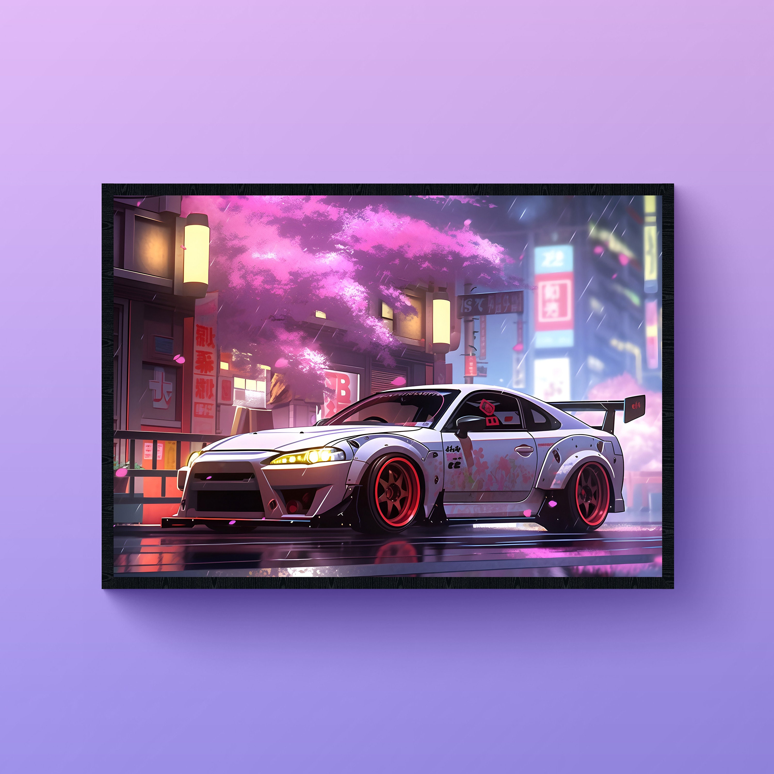 Nissan Sylvia Street Drift Japan Digital Car Art Instant - Etsy