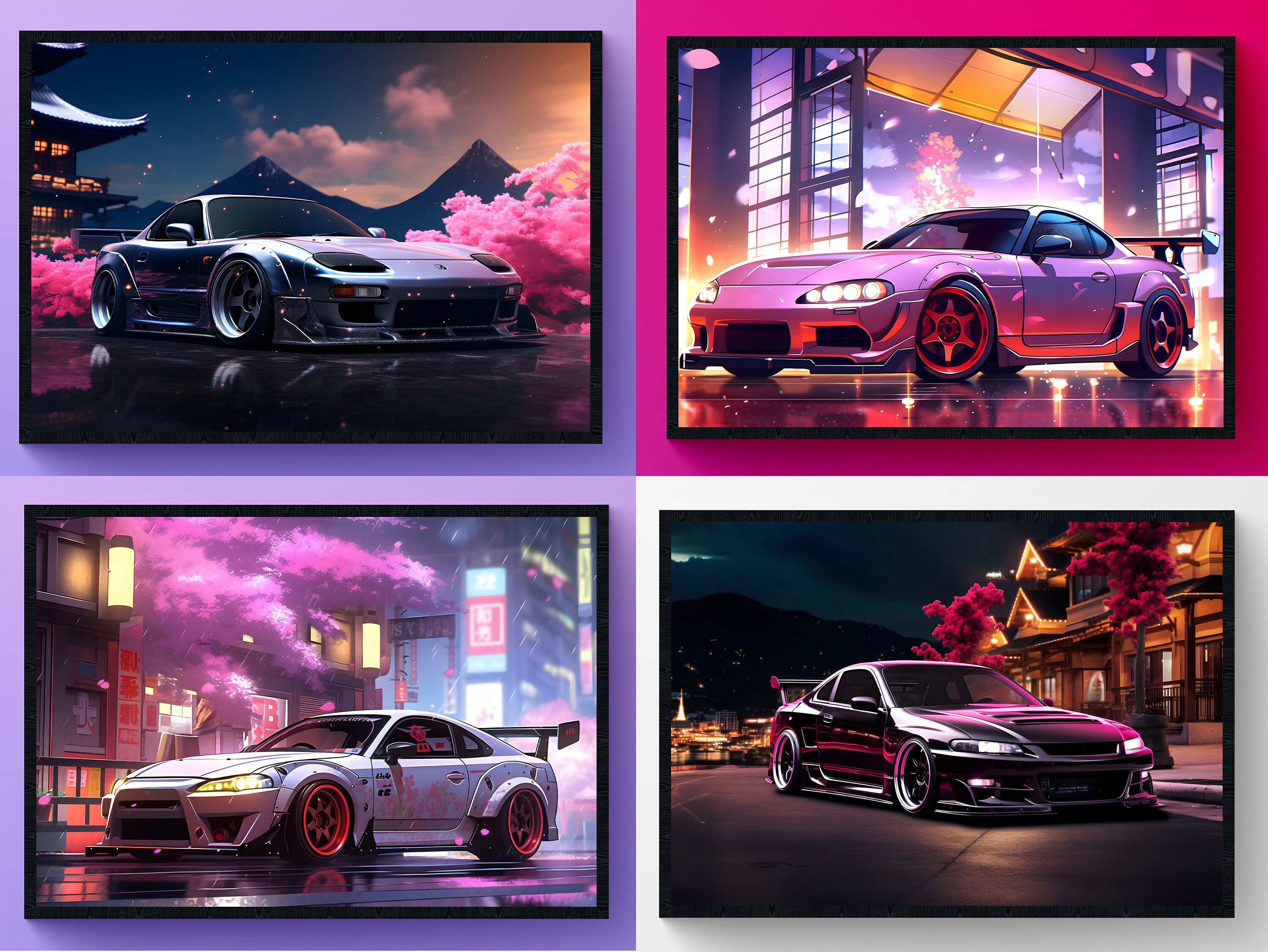 Car Art Bundle 15 12 Pieces Wall Art Digital Car Art Instant - Etsy