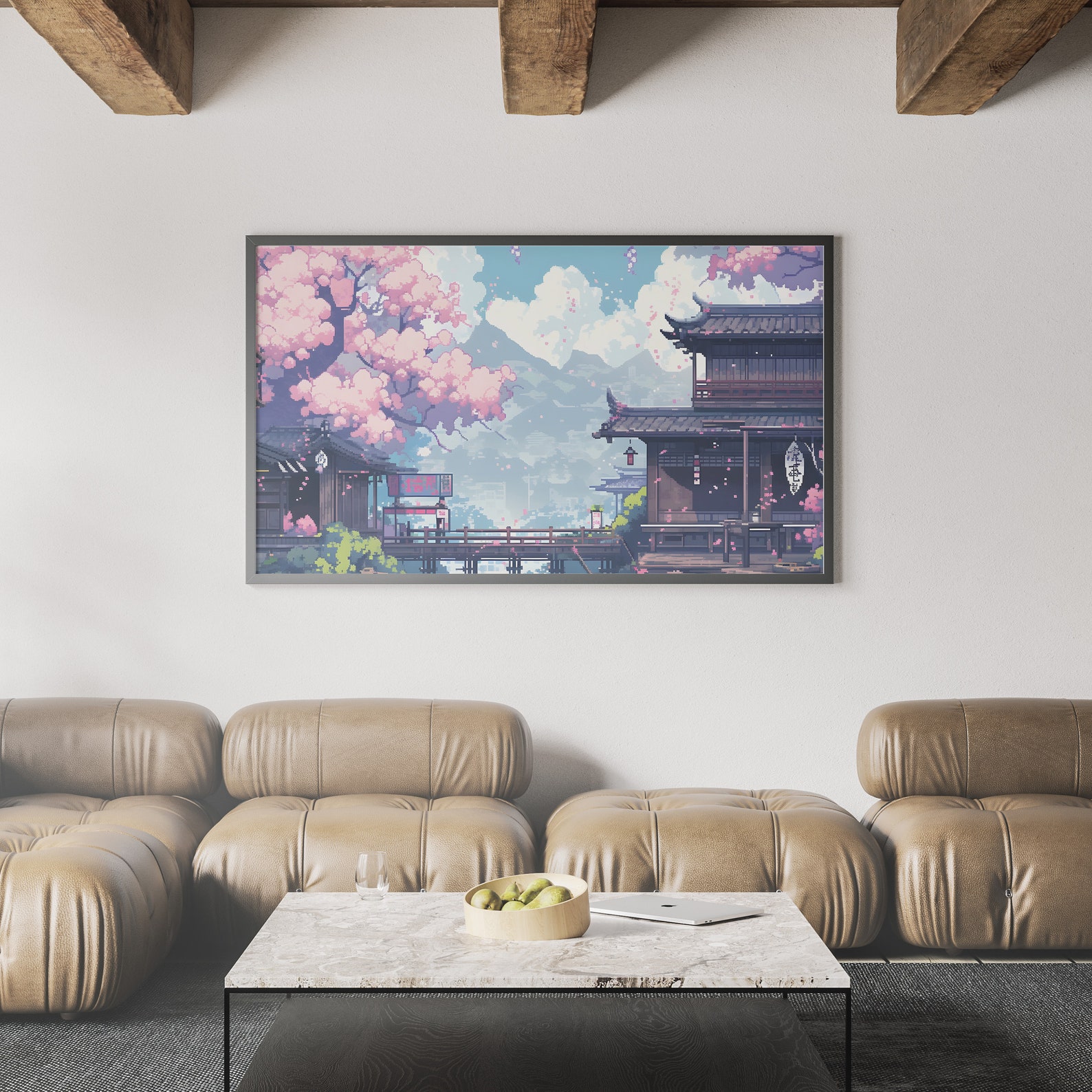 Traditional Japanese House Pixel Art, Digital Car Art Instant Download ...
