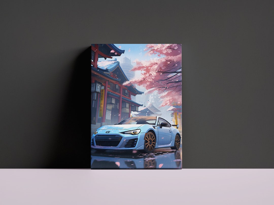 Artistic Subaru BRZ Japan City, Car Art Print Framed / Unframed ...