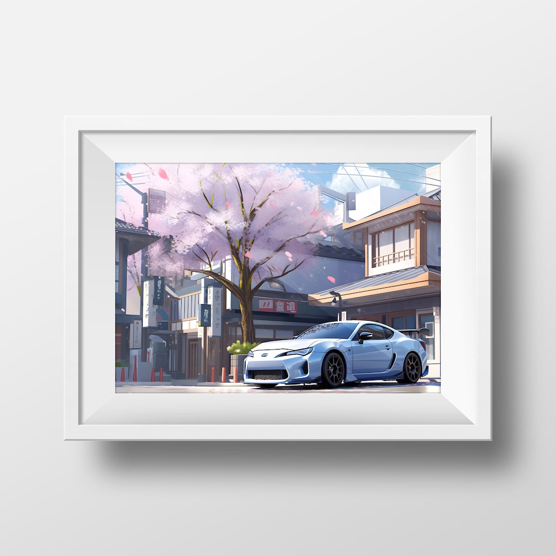 Artistic Subaru BRZ Japan, Digital Car Art Instant Download Printable ...
