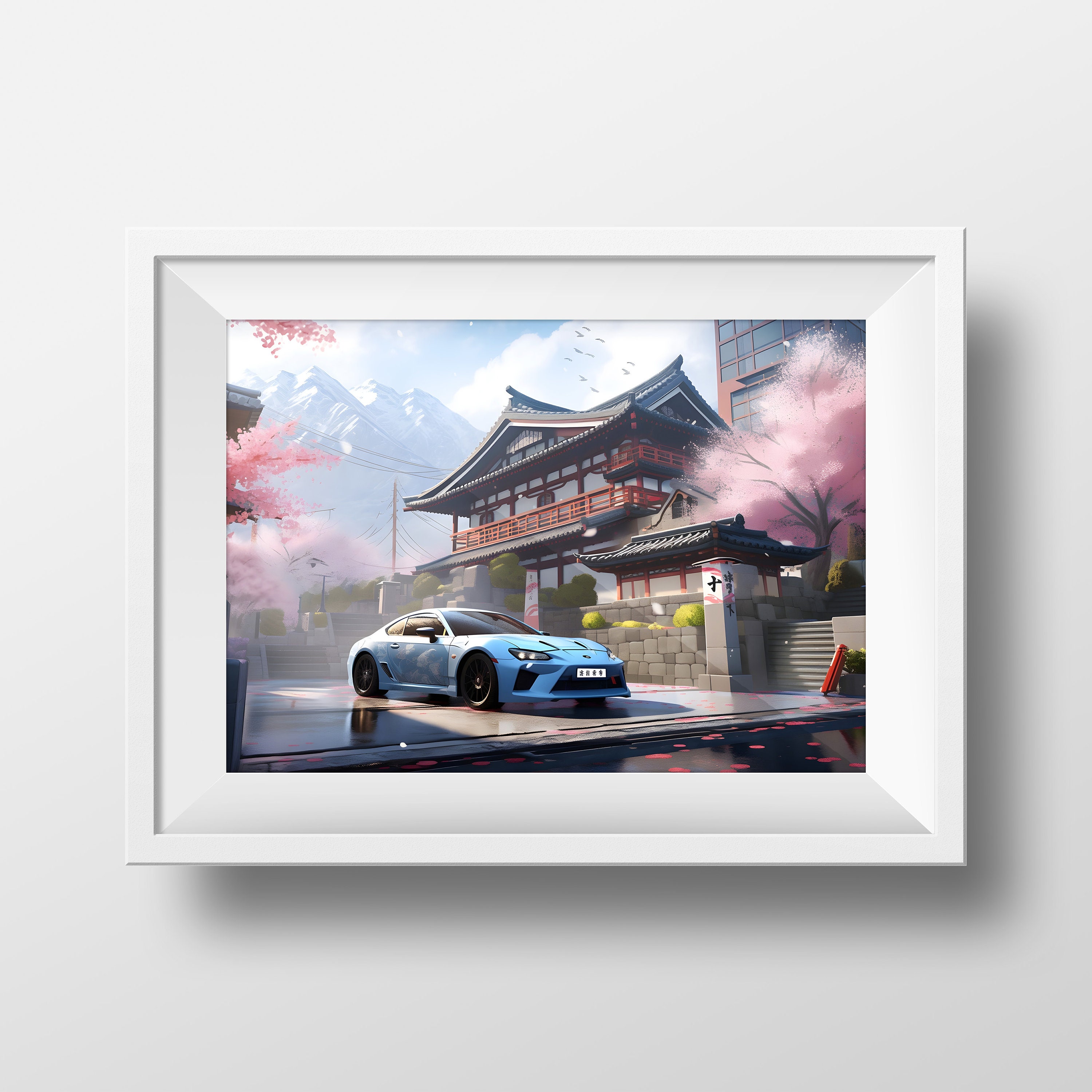 Artistic Subaru BRZ Japan, Art Print Framed / Unframed / Canvas, Home ...