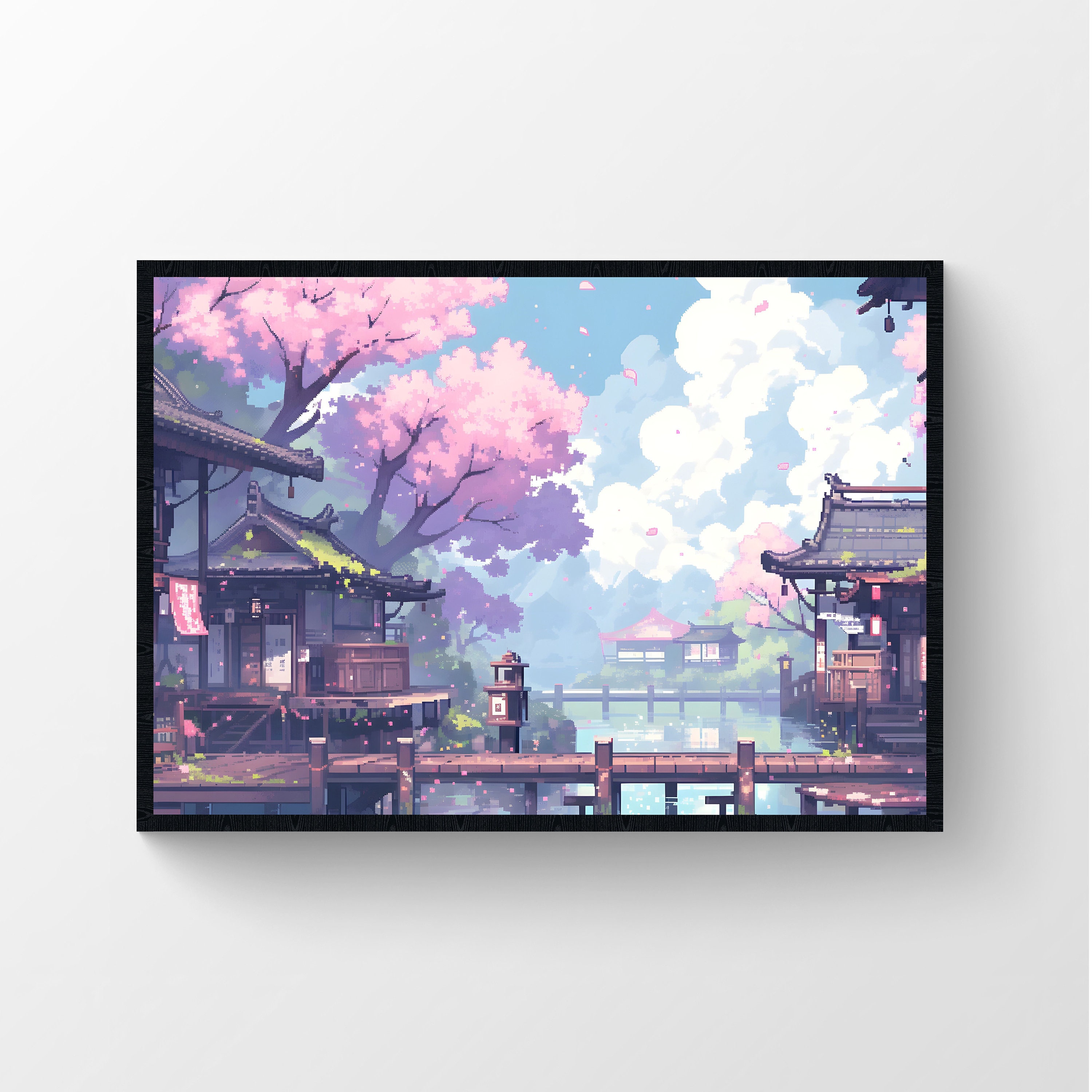 Traditional Japanese House Pixel Art, Digital Car Art Instant Download ...