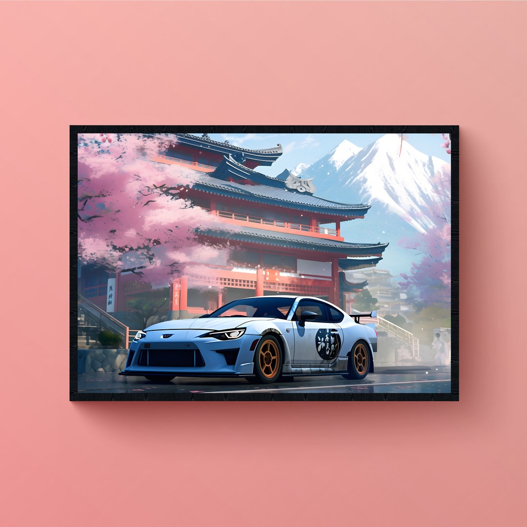 Artistic Subaru BRZ Japan, Digital Car Art Instant Download Printable ...