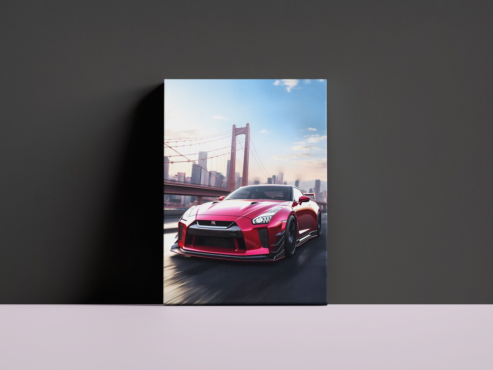 Nissan GTR R35 City Sunshine Digital Car Art Instant - Etsy