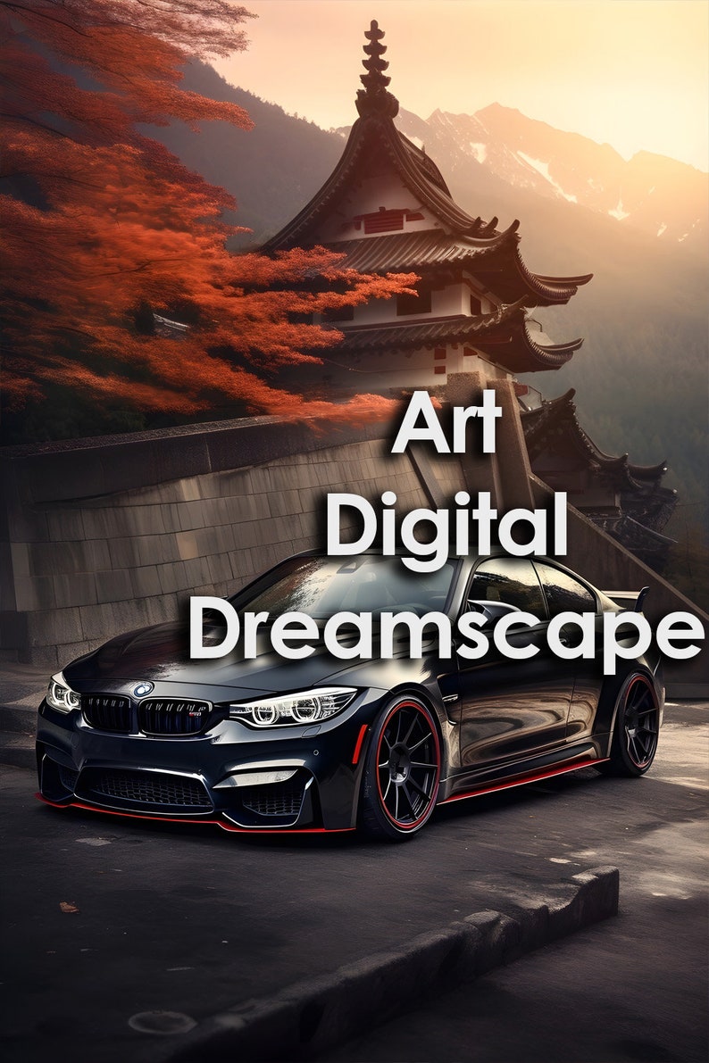 BMW M3 Mountain Japan Digital Car Art Instant Download - Etsy