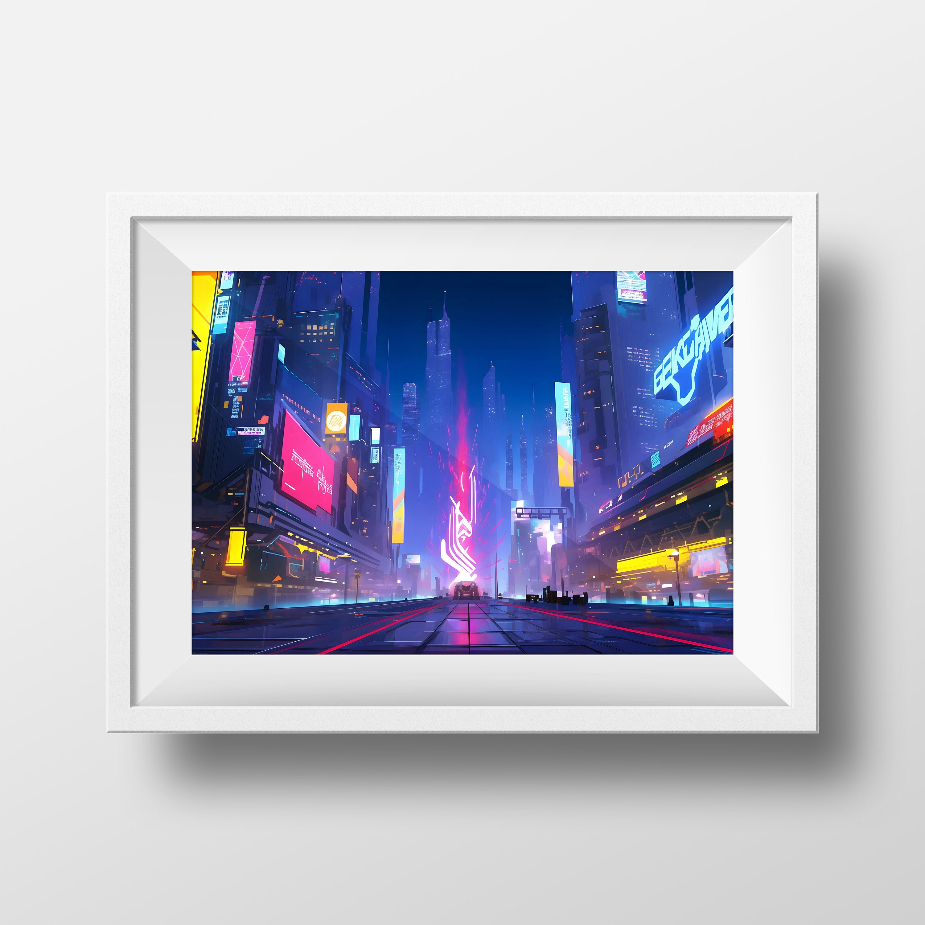 Night City Cyberpunk 2077 Street, Digital Car Art Instant Download ...
