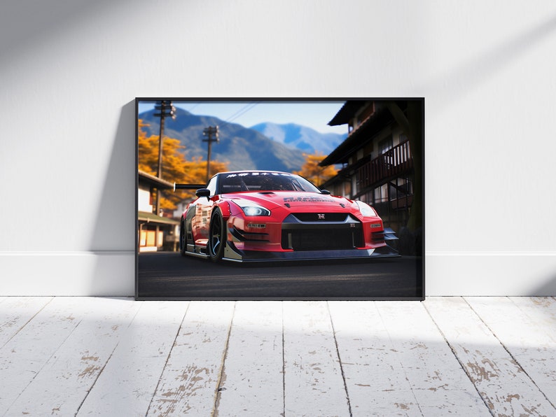 Nissan GTR R35 Nismo Japan Digital Car Art Instant Download - Etsy