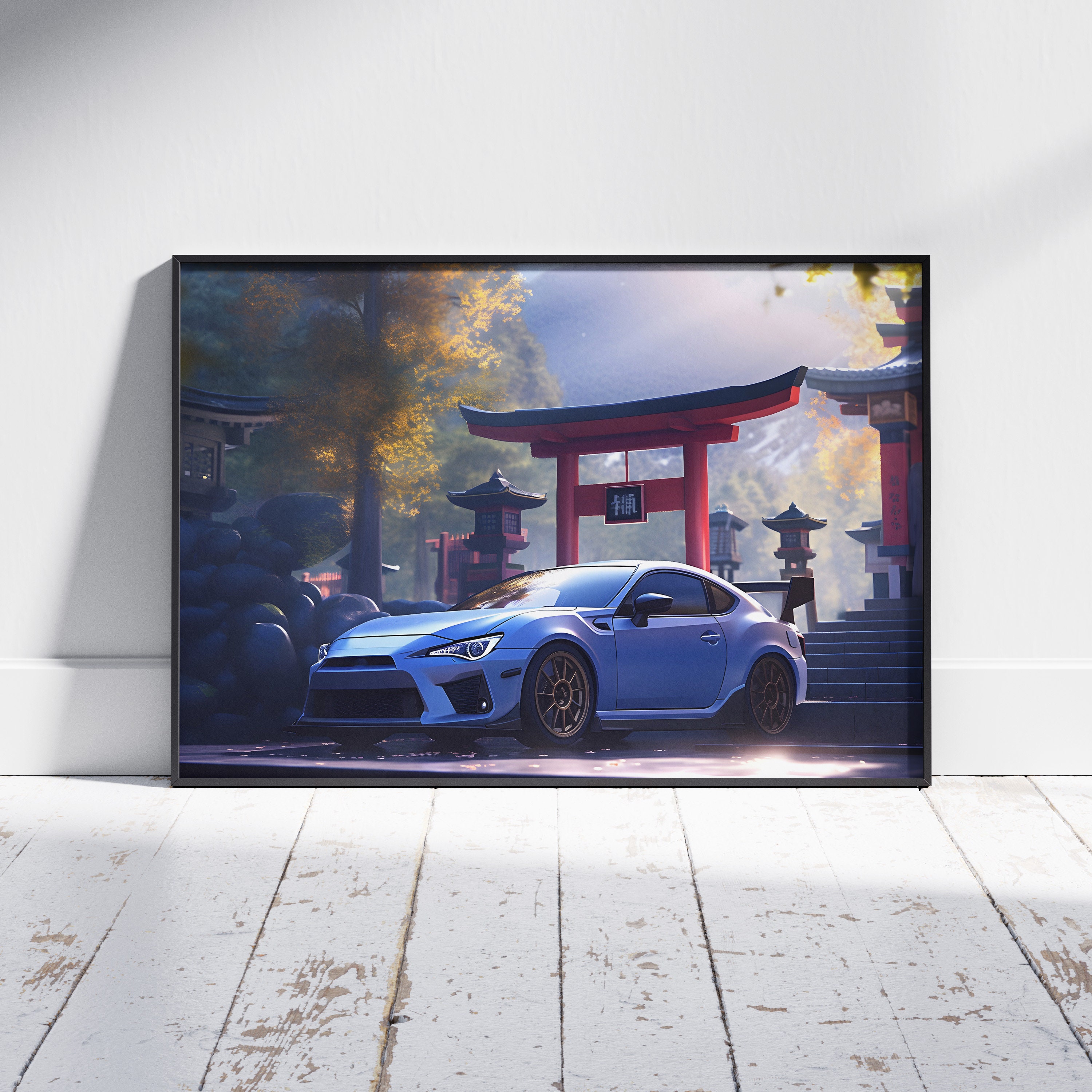 Artistic Subaru BRZ Sakura Japan, Digital Car Art Instant Download ...