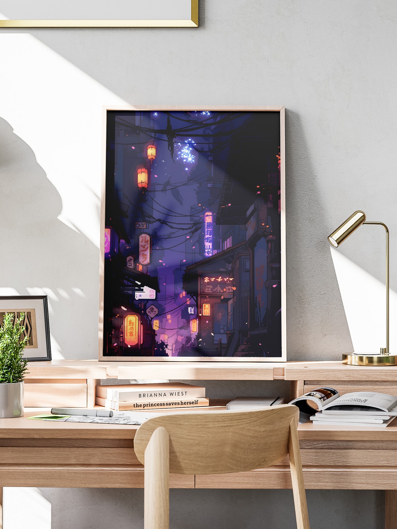 Pixel Art Japan Street Neon Signs, Art Digital Instant Download ...