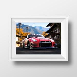 Nissan GTR R35 Nismo Japan Digital Car Art Instant Download - Etsy