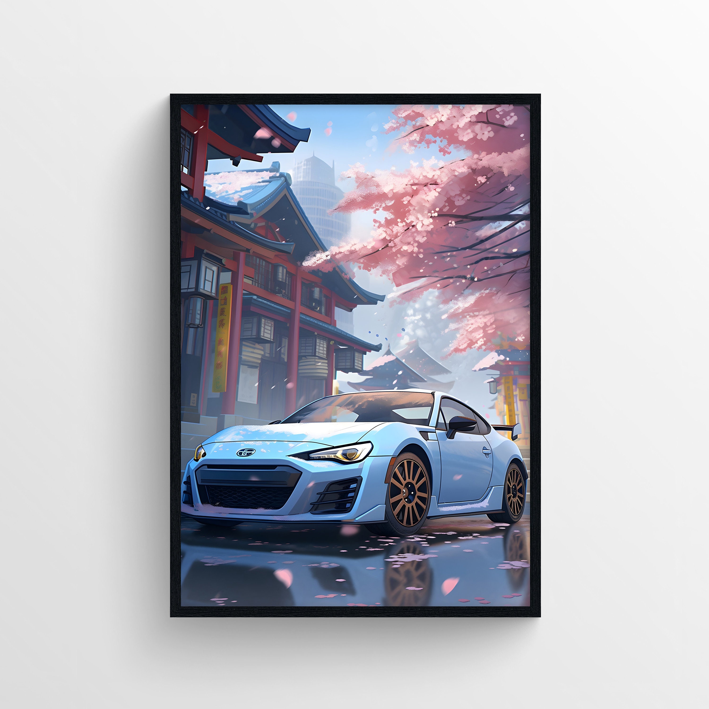Artistic Subaru BRZ Japan City, Digital Car Art Instant Download ...