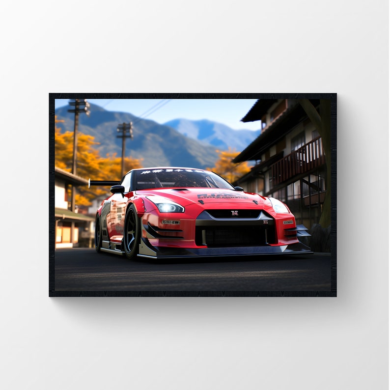 Nissan GTR R35 Nismo Japan Digital Car Art Instant Download - Etsy