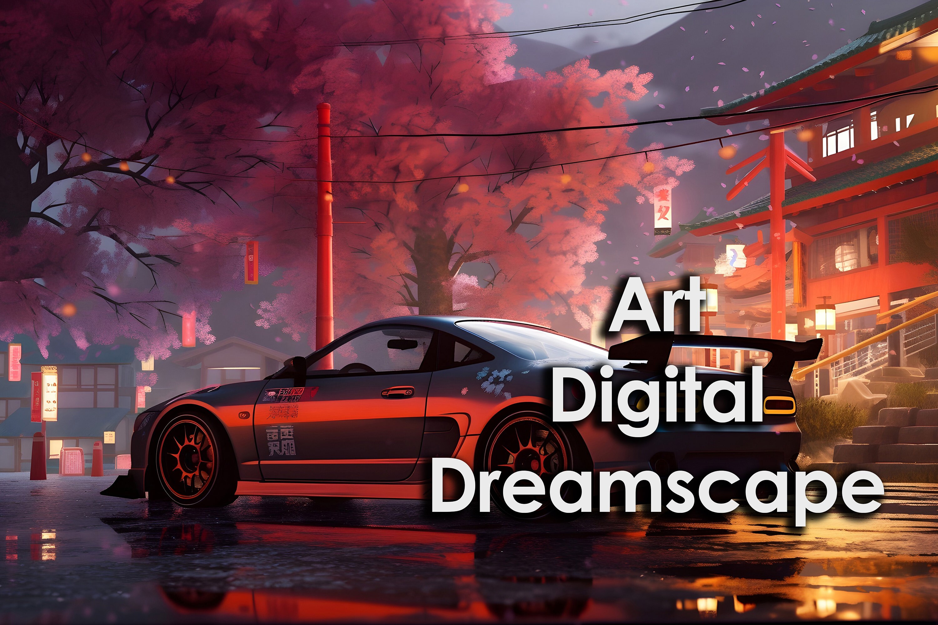 Toyota MR2 Sakura Japan Digital Car Art Instant Download - Etsy